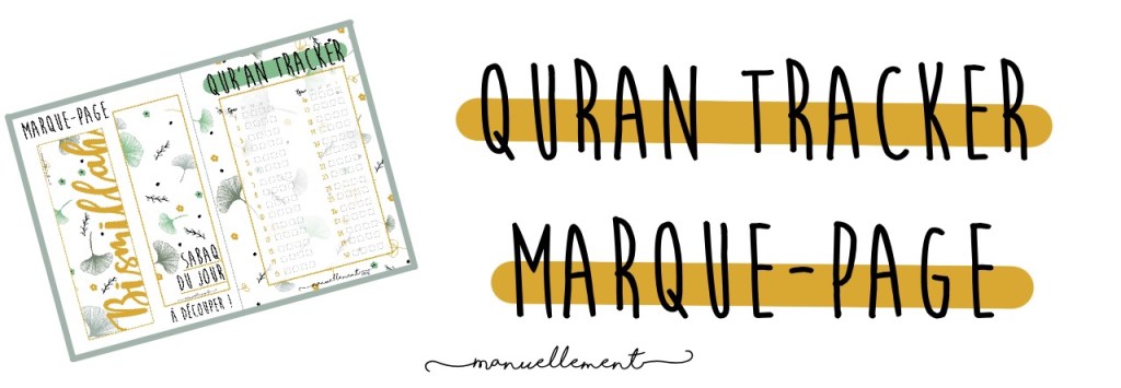 Quran tracker & marque-page – Manuellement
